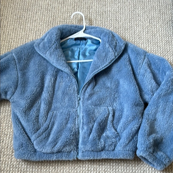 Cotton Candy | Jackets & Coats | Cozy Blue Fluffy Jacket | Poshmark